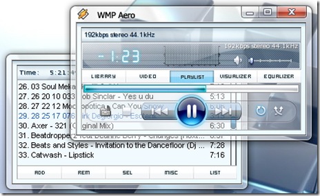 simplu: Skinuri (teme) Winamp cu aspect Vista